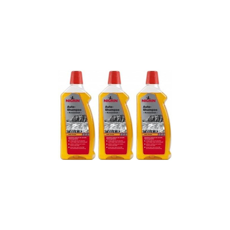 Nigrin Auto-Shampoo Konzentrat Orange 1000ml 3x 1l = 3 Liter ...