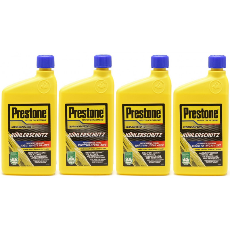 PRESTONE AF RTU 50:50 Frostschutz Fertigmischung 1 Liter Flasche 4x1l=4 ...