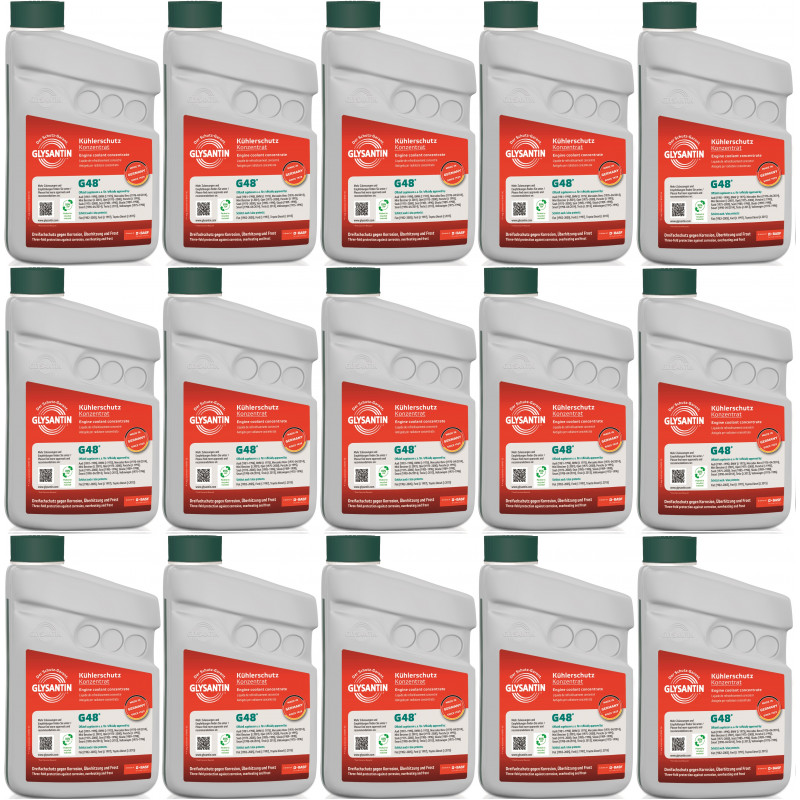 BASF Glysantin G48 Kühlerschutz Konzentrat 1 Liter 15x 1l = 15 Liter ...