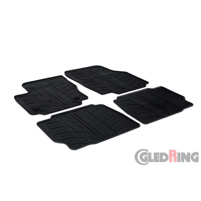 Original Gledring Passform Fußmatten Gummimatten 4 Tlg.+Fixing - Ford Mondeo 2011-2015 ...