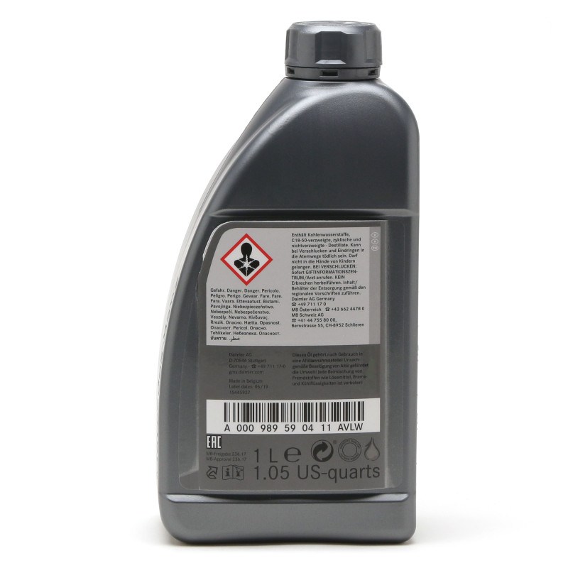 Original Mercedes Benz Automatikgetriebeöl MB 236.17 1l - MotoroelDirekt.at