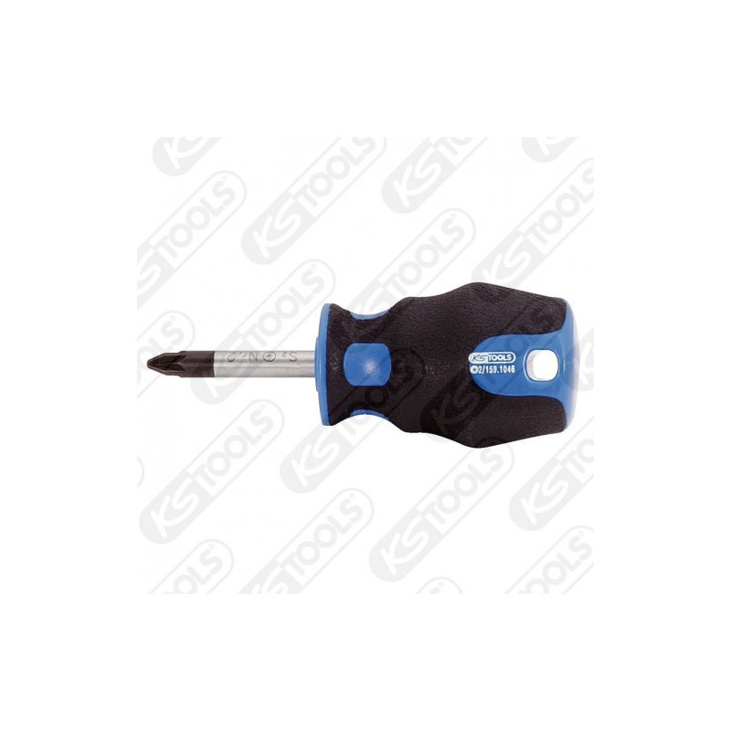 KS Tools ERGOTORQUE+ Schraubendreher kurz,PZ2 - Schraubendreher ...