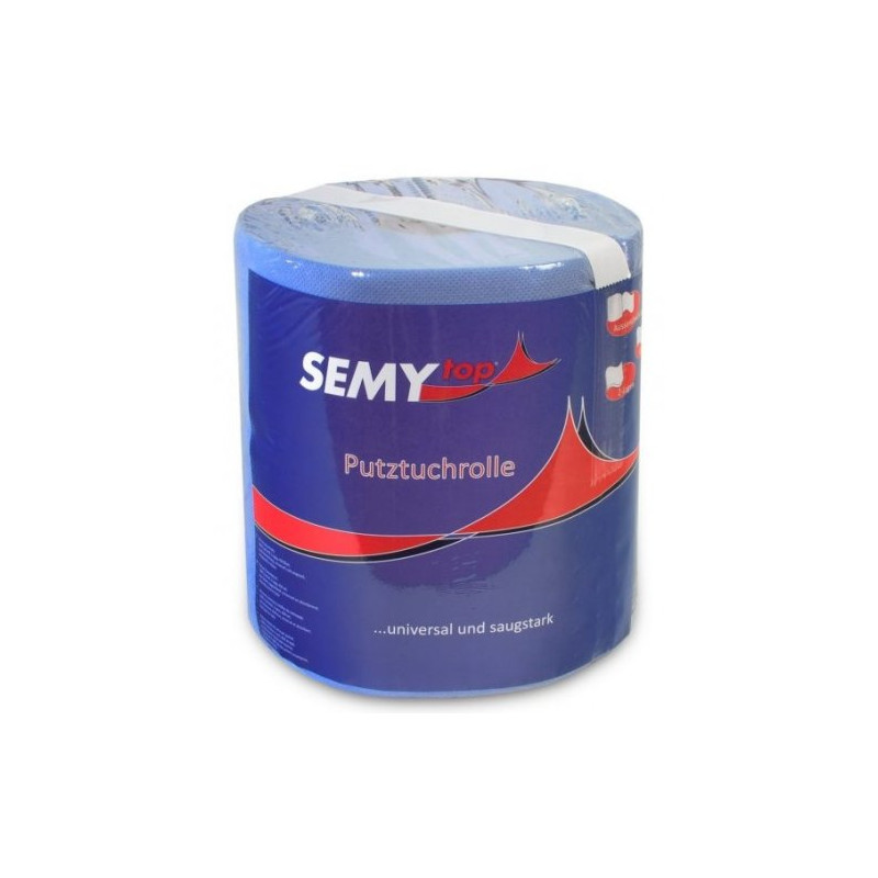 Putzpapier-Rollen, 20x21cm, 2-lg., blau 450 Blatt, Zellstoffpapier ...