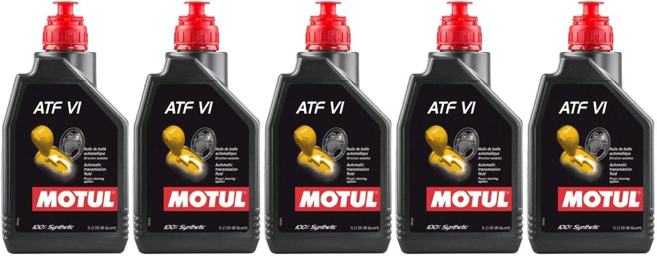 MOTUL ATF VI Automatikgetriebeöl ATF VI Rot 1 Liter 5x 1l = 5 Liter ...