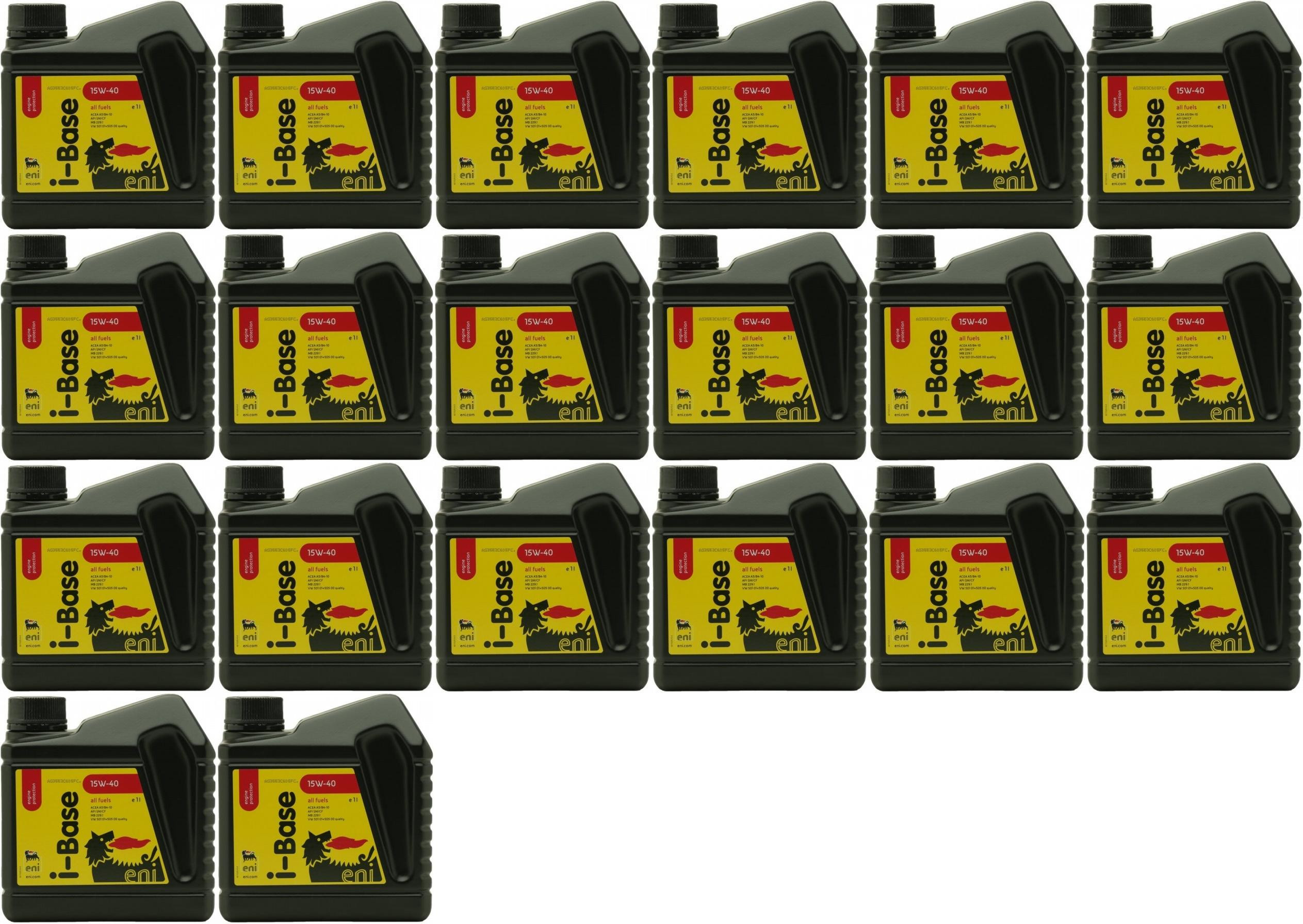 Eni i-Base 15W-40 Motoröl 20x 1l = 20 Liter - SAE 15W-40 - PKW Motoröle ...