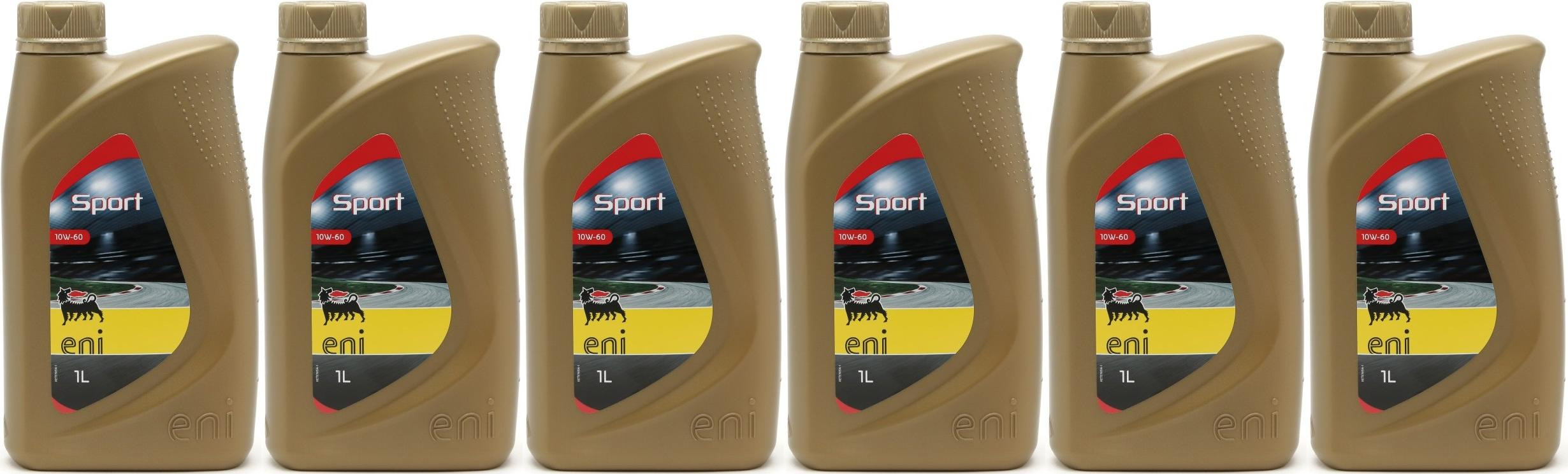 ENI Racing Sport 10W-60 Motoröl 6x 1l = 6 Liter - SAE 10W-60 - Auto/PKW ...