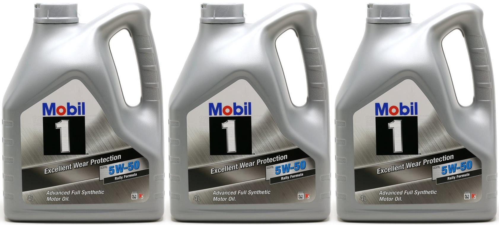 Mobil 1 FS X1 5W-50 Motoröl ( ehem. PEAK LIFE ) 3x 4l = 12 Liter - SAE ...