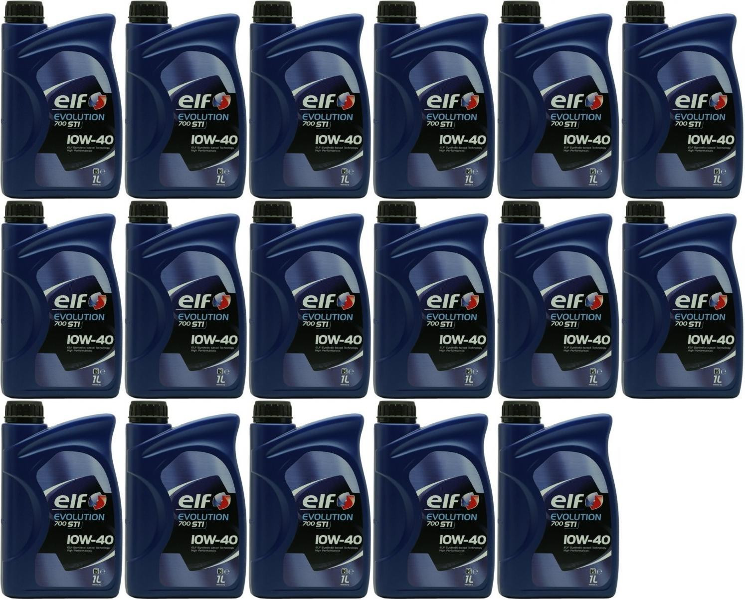 Elf Evolution 700 STI 10W-40 Diesel & Benziner Motoröl 17x 1l = 17 ...