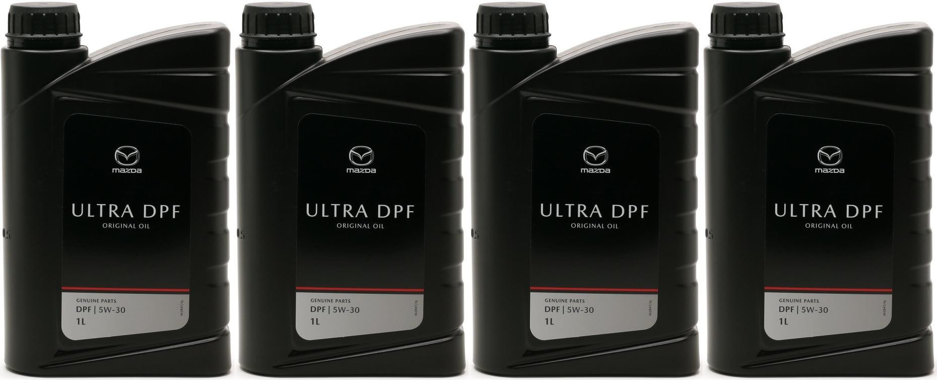 Original Mazda Ultra DPF 5W-30 Motoröl 4x 1l = 4 Liter - SAE 5W-30 ...