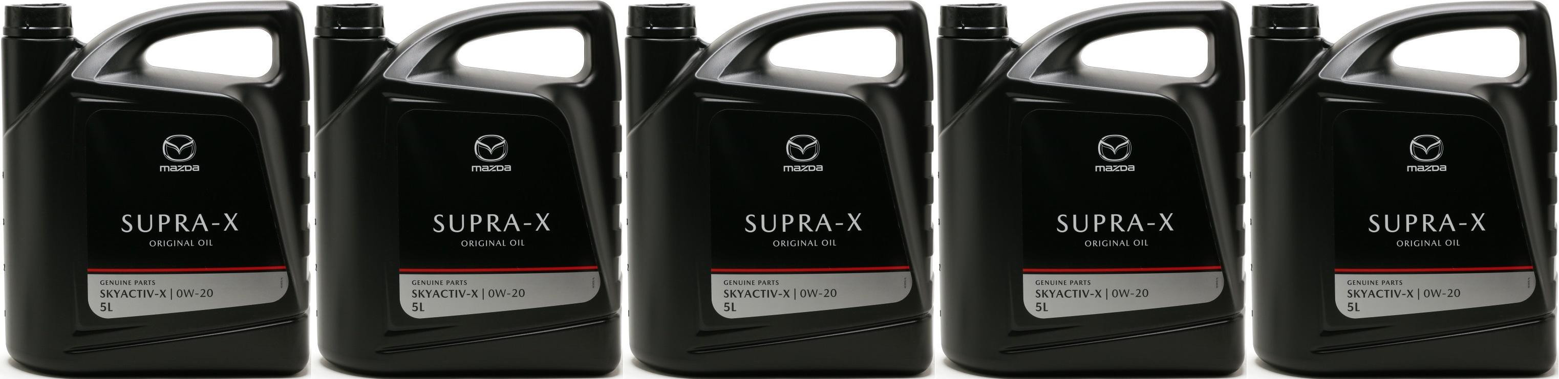Original Mazda Oil Supra 0W-20 Motoröl 5x 5 = 25 Liter - SAE 0W-20 ...