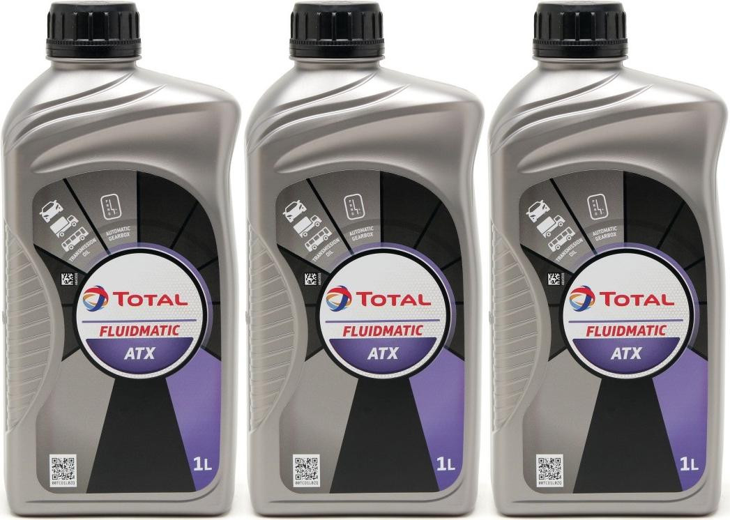 Total Fluide ATX Automatikgetriebeöl 3x 1l = 3 Liter - ATF Automatiköle ...