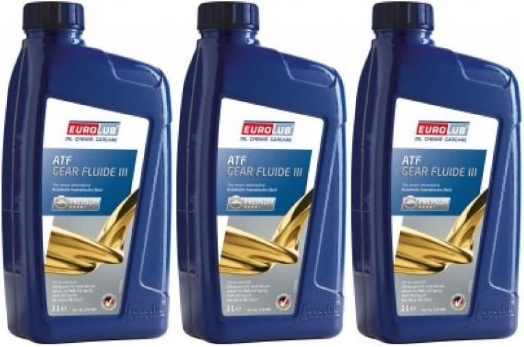 EUROLUB Gear Fluide III 3x 1l = 3 Liter - ATF Automatiköle - Öle ...