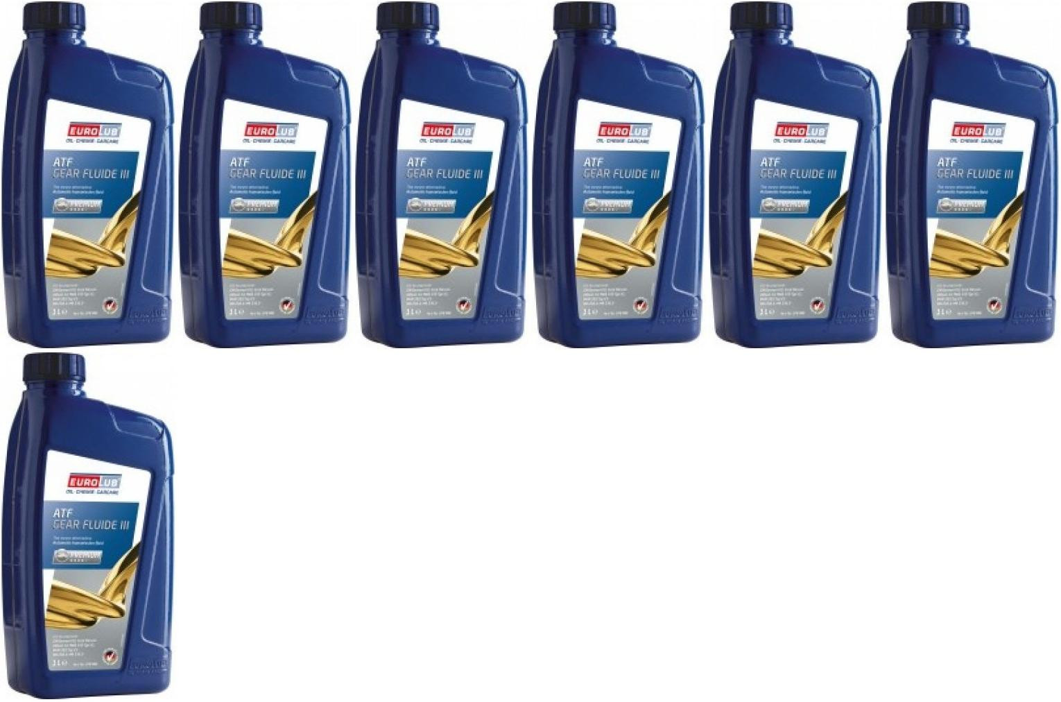 EUROLUB Gear Fluide III 7x 1l = 7 Liter - ATF Automatiköle - Öle ...