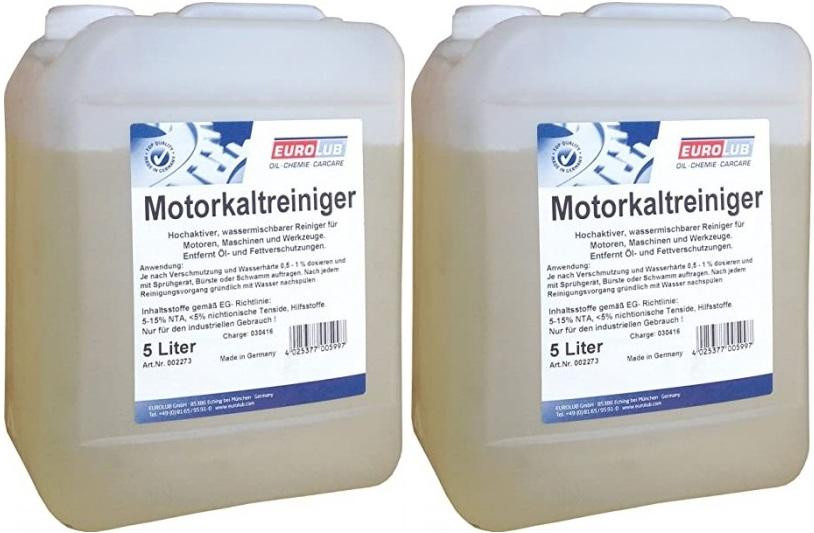 Eurolub Motorkaltreiniger 2x 5 = 10 Liter - Kaltreiniger/ Reinigung ...