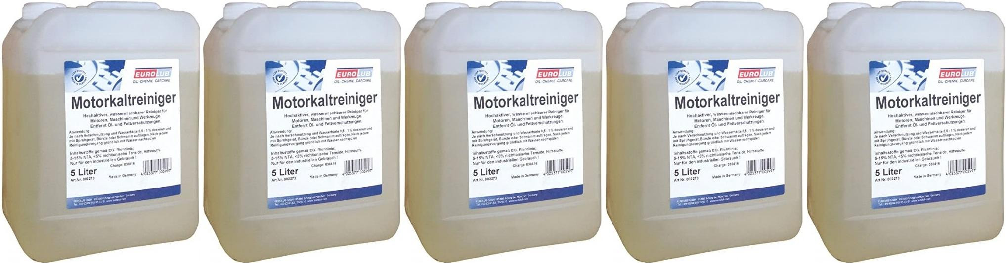 Eurolub Motorkaltreiniger 5x 5 = 25 Liter - Kaltreiniger/ Reinigung ...