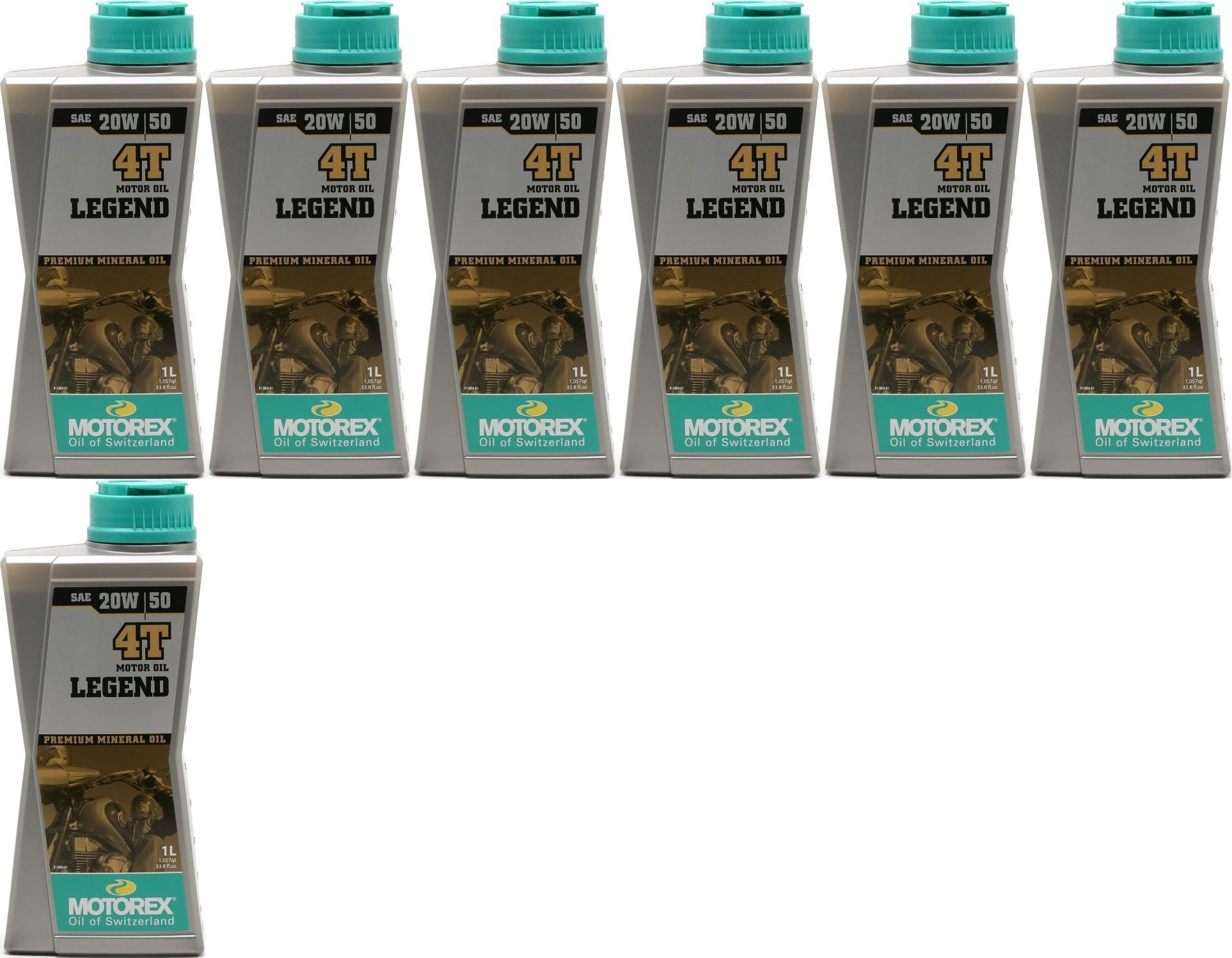 MOTOREX 4T Legend SAE 20W-50 Motorrad Motoröl 7x 1l = 7 Liter - 4-Takt ...