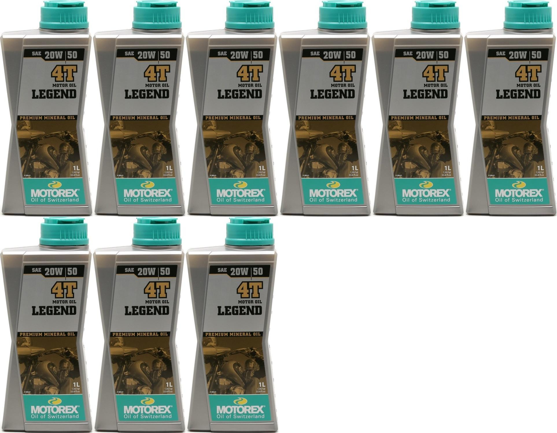 MOTOREX 4T Legend SAE 20W-50 Motorrad Motoröl 9x 1l = 9 Liter - 4-Takt ...
