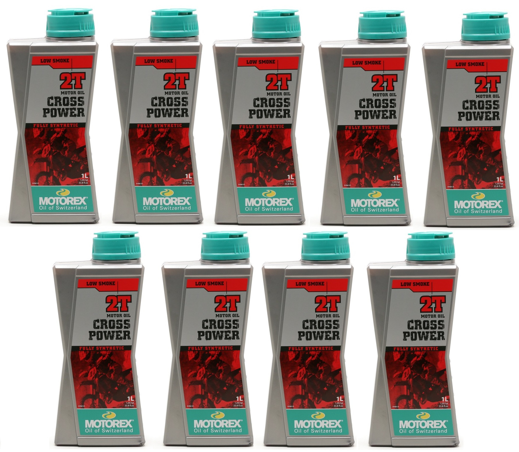MOTOREX Cross Power 2T vollsynthetisches Motorrad Motoröl 9x 1l = 9 ...