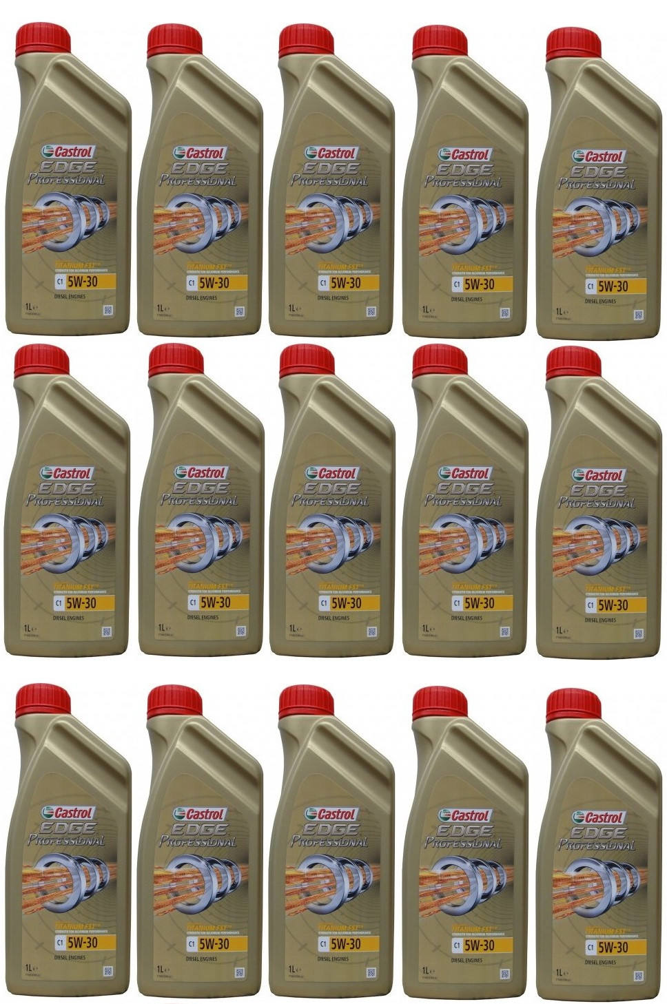 Castrol Edge Professional Titanium C1 5W-30 Motoröl 15x 1l = 15 Liter - SAE 5W-30 - Auto/PKW ...