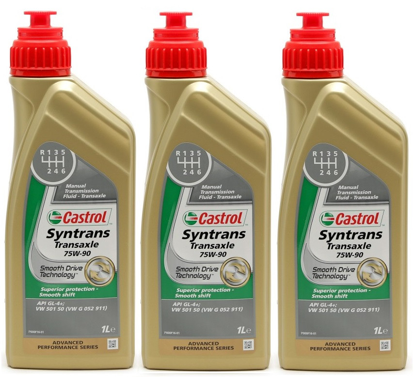 Castrol Syntrans Manual Transaxle 75W-90 Schaltgetriebeöl 3x 1l = 3 ...