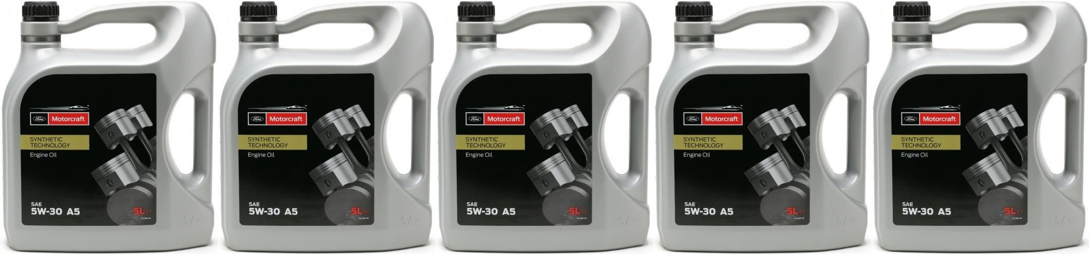 Original Ford 5W-30 Motorcraft A5 (ex. Formula F) Motoröl 5x 5 = 25 ...