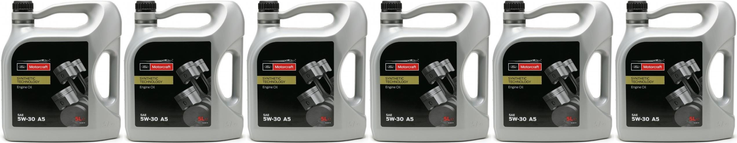 Original Ford 5W-30 Motorcraft A5 (ex. Formula F) Motoröl 6x 5 = 30 ...