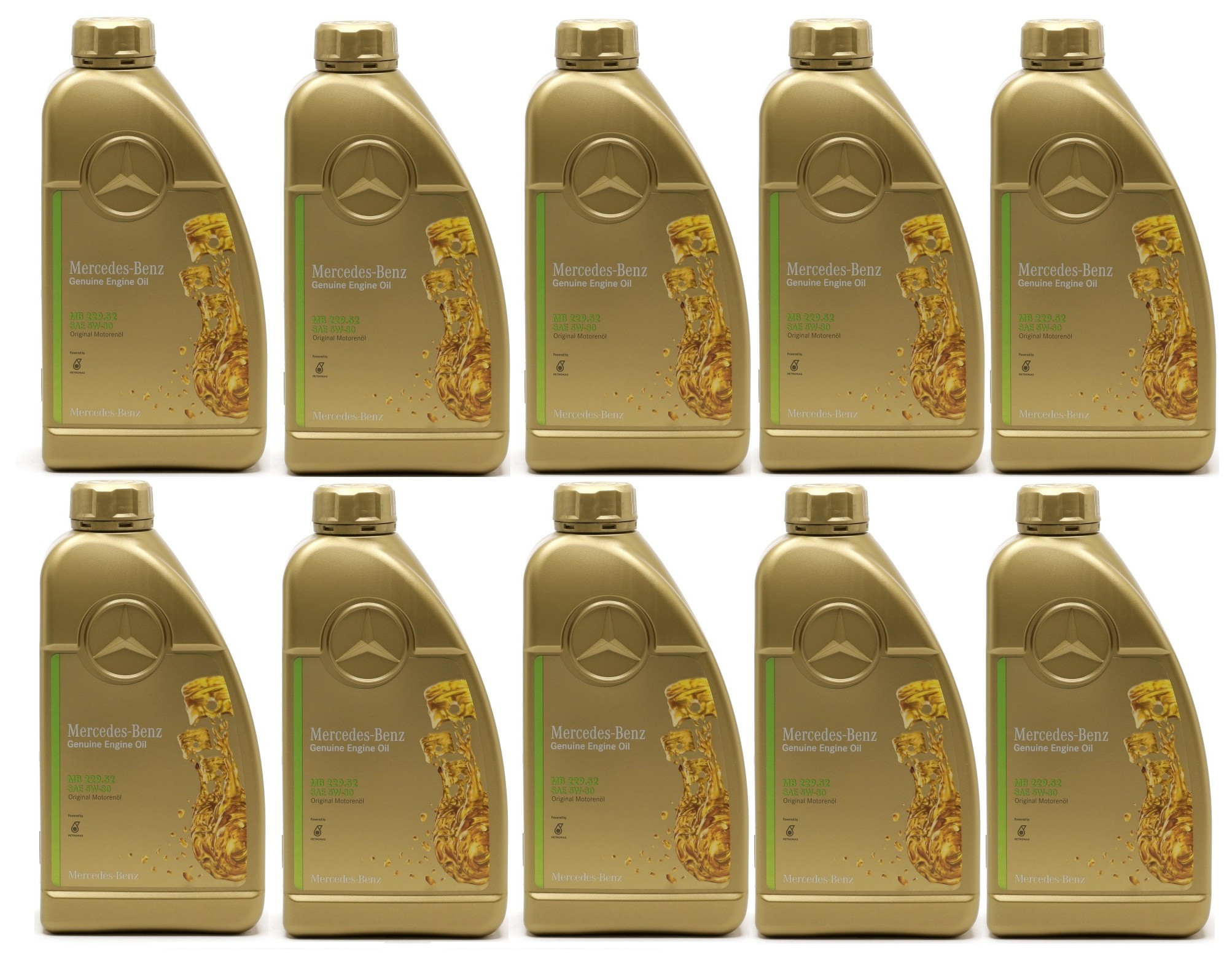 Original Mercedes Benz MB 229.52 5W-30 Motoröl 10x 1l = 10 Liter - SAE ...