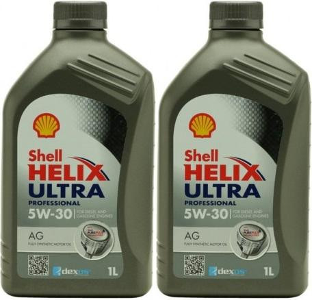 Shell Helix Ultra Professional AG 5W-30 Motoröl 2x 1l = 2 Liter - SAE ...