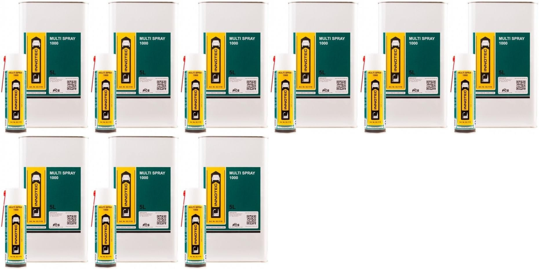 Innotec Multi Spray 1000 Universalspray 9x 500ml - Schmiersprays ...