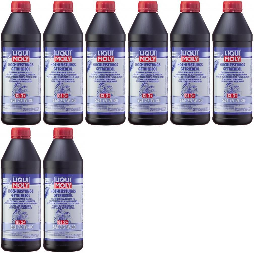 Liqui Moly 4427 Hochleistungs Getriebeöl GL3+ SAE 75W-80 8x 1l = 8 ...