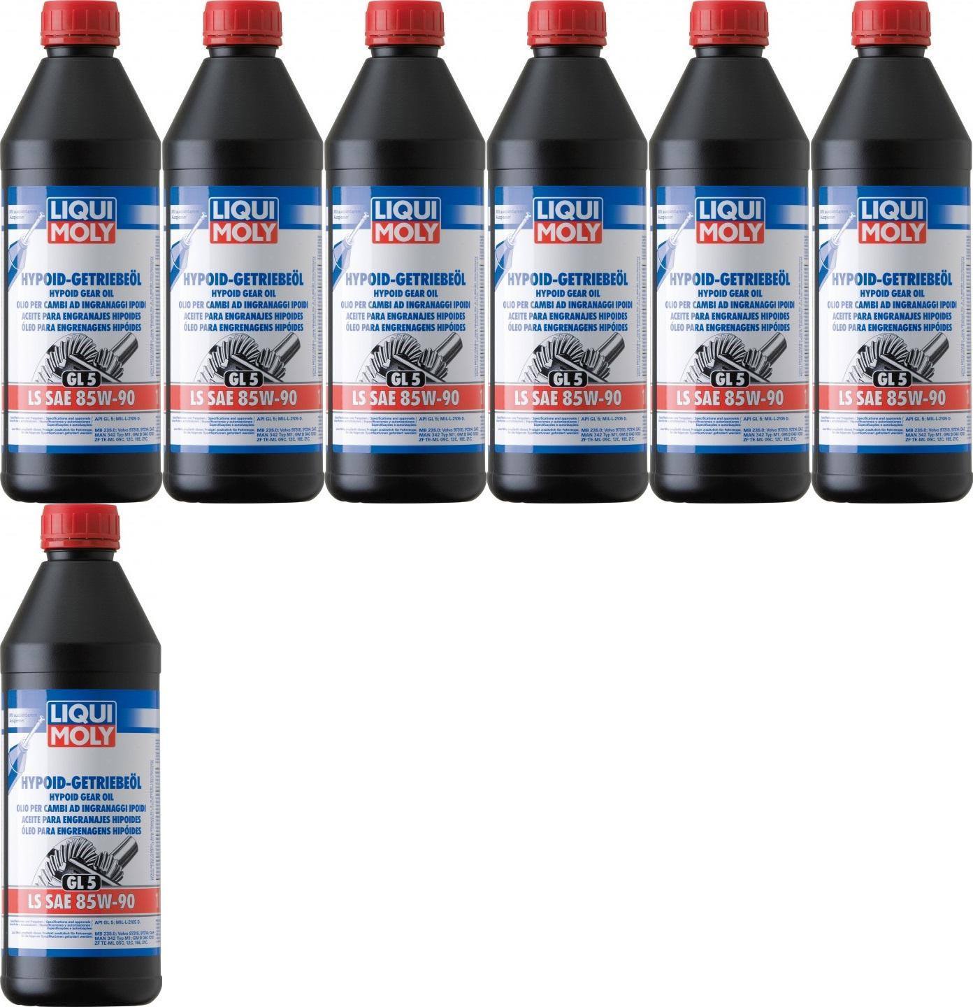 Liqui Moly 1410 Hypoid-Getriebeöl (GL 5) LS SAE 85W-90 7x 1l = 7 Liter ...