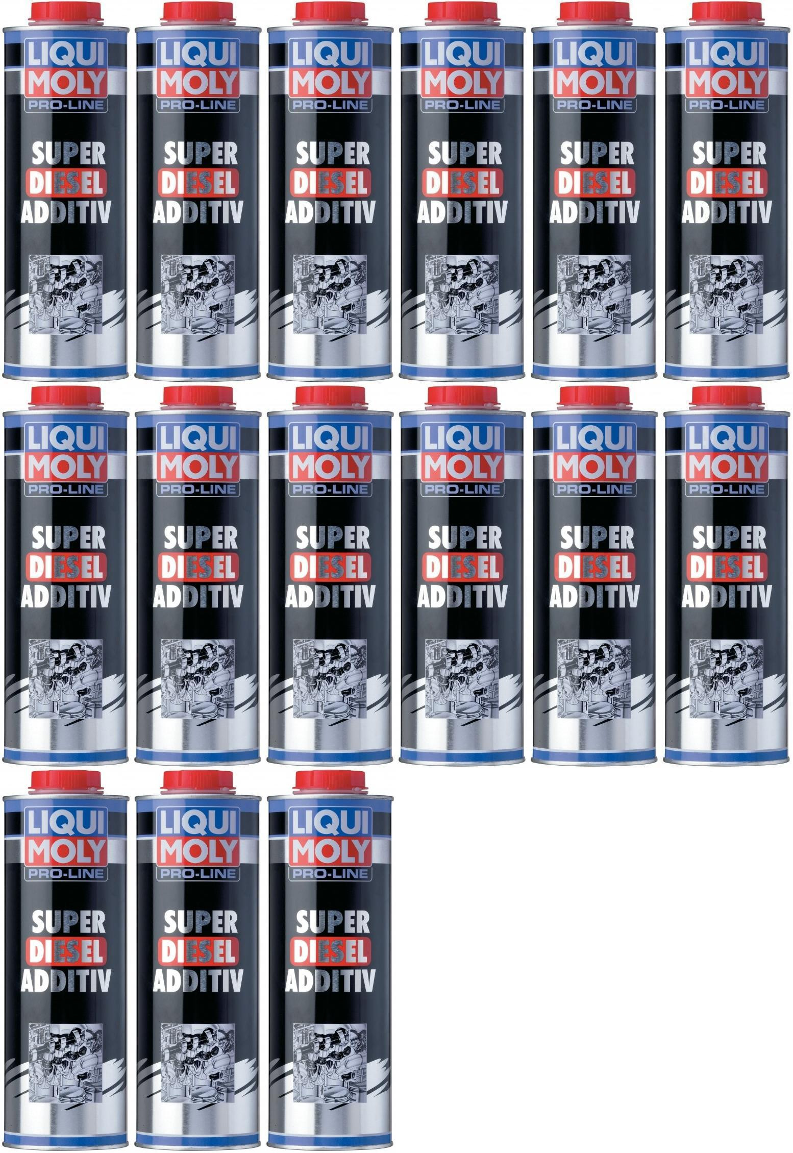 Liqui Moly 5176 Pro-Line Super Diesel Additiv 15x 1l = 15 Liter - Verschleißschutz - Kraftstoff ...