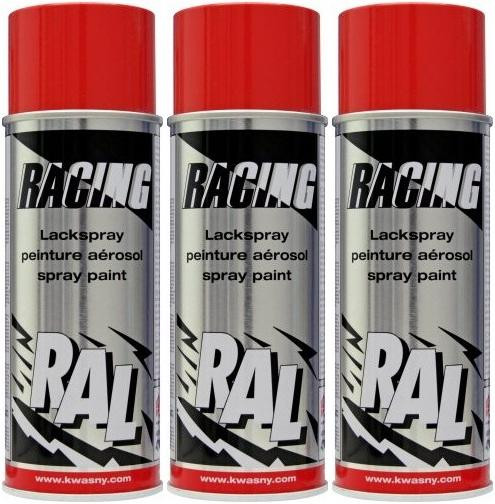 RACING RAL 3020 Verkehrsrot, 3x 400 Milliliter - Lackspraydosen RAL ...