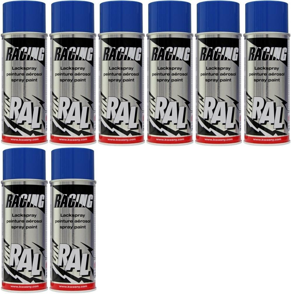 RACING RAL 5010 Enzianblau, 8x 400 Milliliter - Lackspraydosen RAL ...