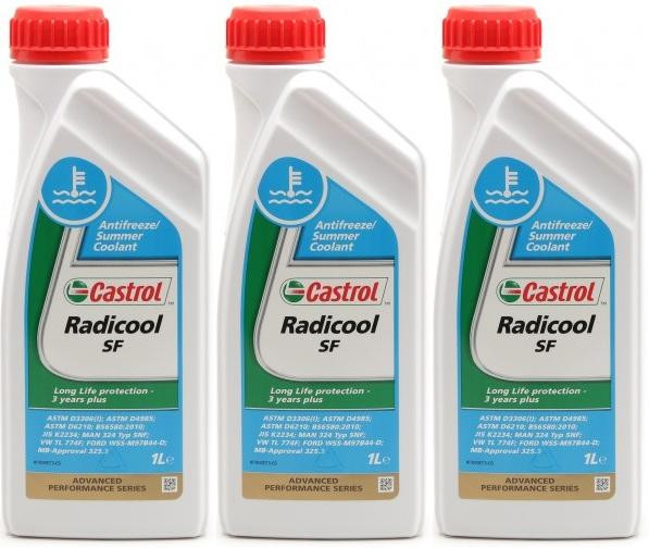 Castrol Radicool SF Kühlerfrostschutz Konzentrat 3x 1l = 3 Liter ...