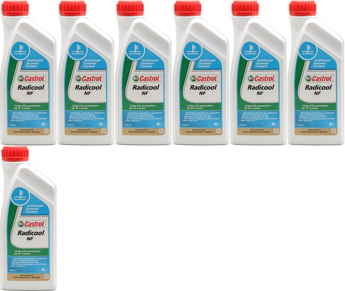 Castrol Radicool NF Kühlerfrostschutz Konzentrat 7x 1l = 7 Liter ...