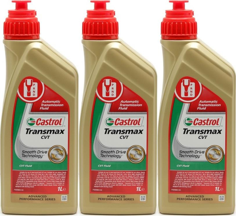 Castrol Transmax CVT Automatik Getriebeöl 3x 1l = 3 Liter - ATF ...