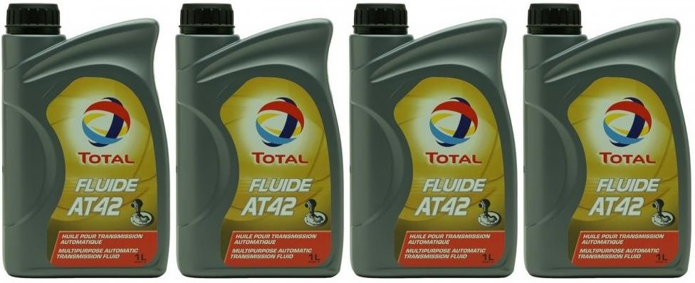 Total Fluide AT 42 Automatikgetriebeöl 4x 1l = 4 Liter - ATF ...