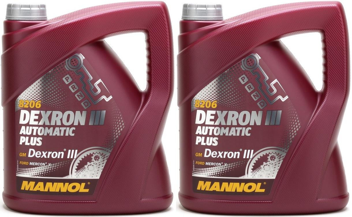 MANNOL Dexron III Automatic Plus 2x 4l = 8 Liter - ATF ...
