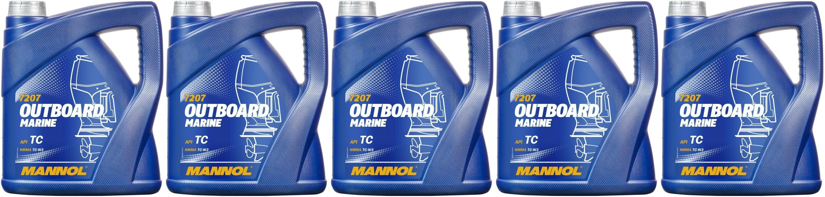 MANNOL Outboard Marine TCW3 Motoröl 5x 4l = 20 Liter - Boot - Mannol ...