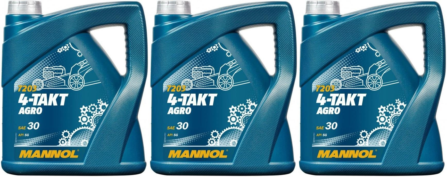 MANNOL 4-Takt Agro SAE 30 3x 4l = 12 Liter - Gartenbedarf - Mannol - Öl Marken - Öle ...