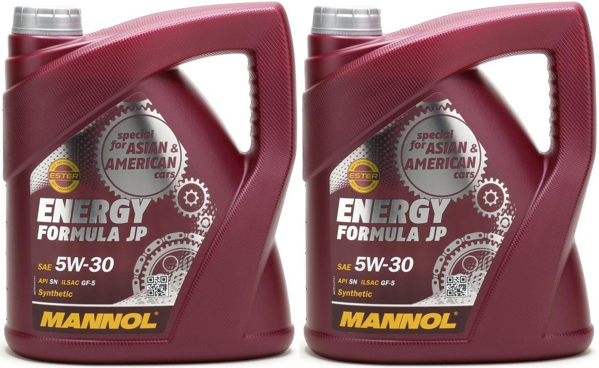 MANNOL Energy Formula JP 5W-30 Motoröl 2x 4l = 8 Liter - SAE 5W-30 ...
