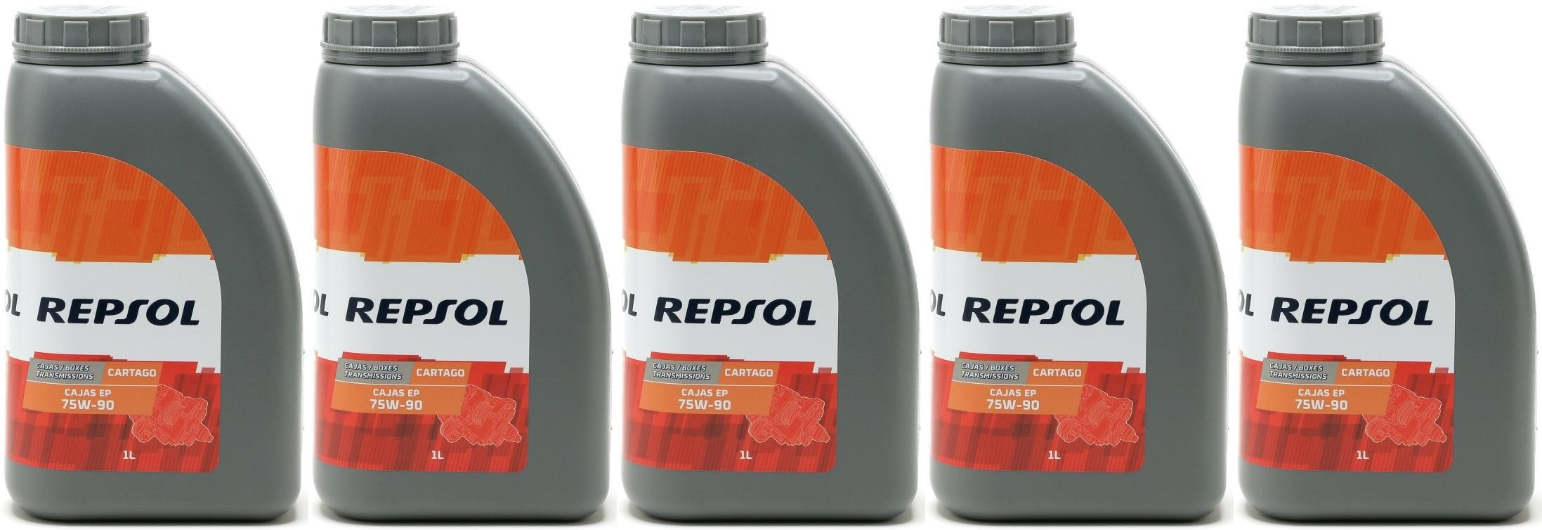 Repsol Getriebeöl CARTAGO CAJAS EP 75W-90 1 Liter 5x 1l = 5 Liter - SAE ...