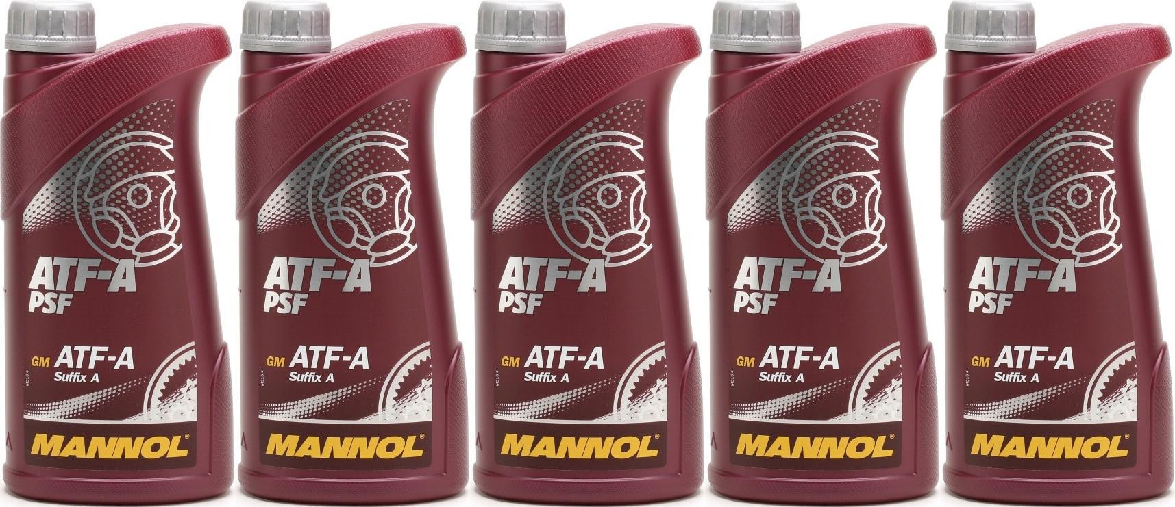 MANNOL 8203 ATF-A PSF Power steering fluid 5x 1l = 5 Liter ...