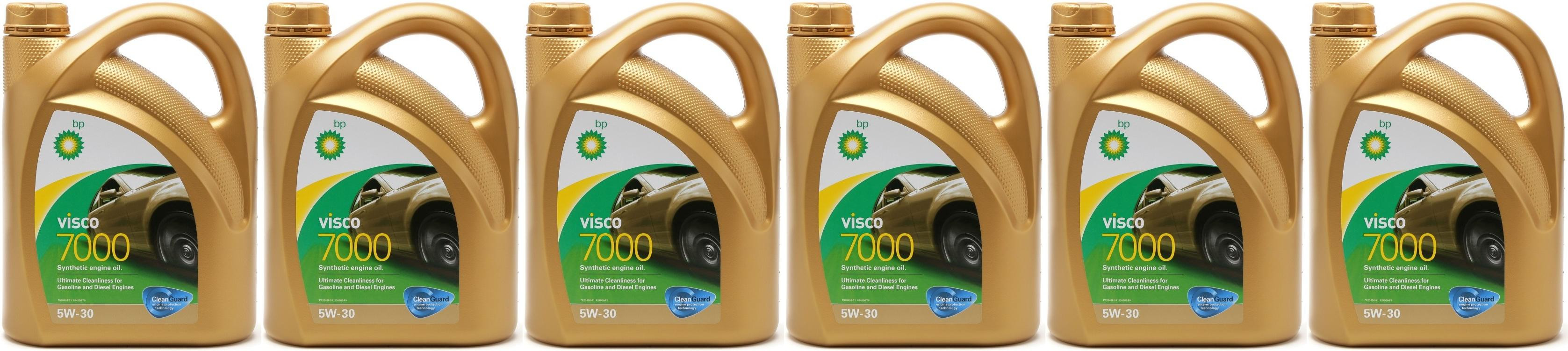 BP Visco 7000 5W-30 Longlife III Motoröl 6x 4l = 24 Liter ...