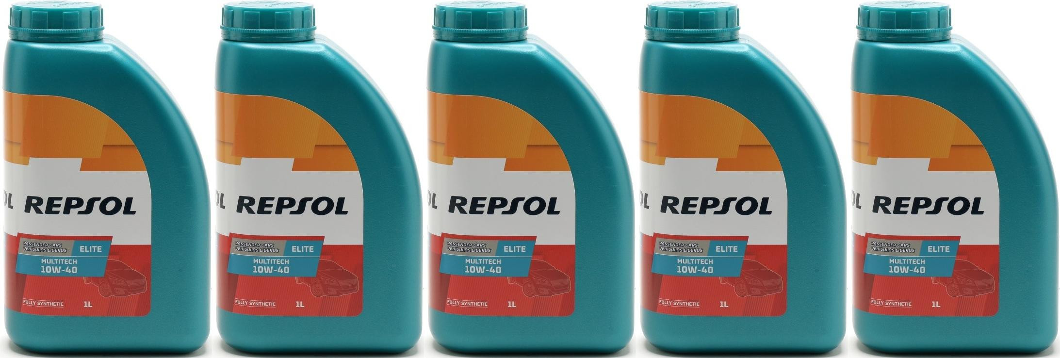 REPSOL ELITE MULTITECH 10W-40 5x 1l = 5 Liter - MotoroelDirekt.at