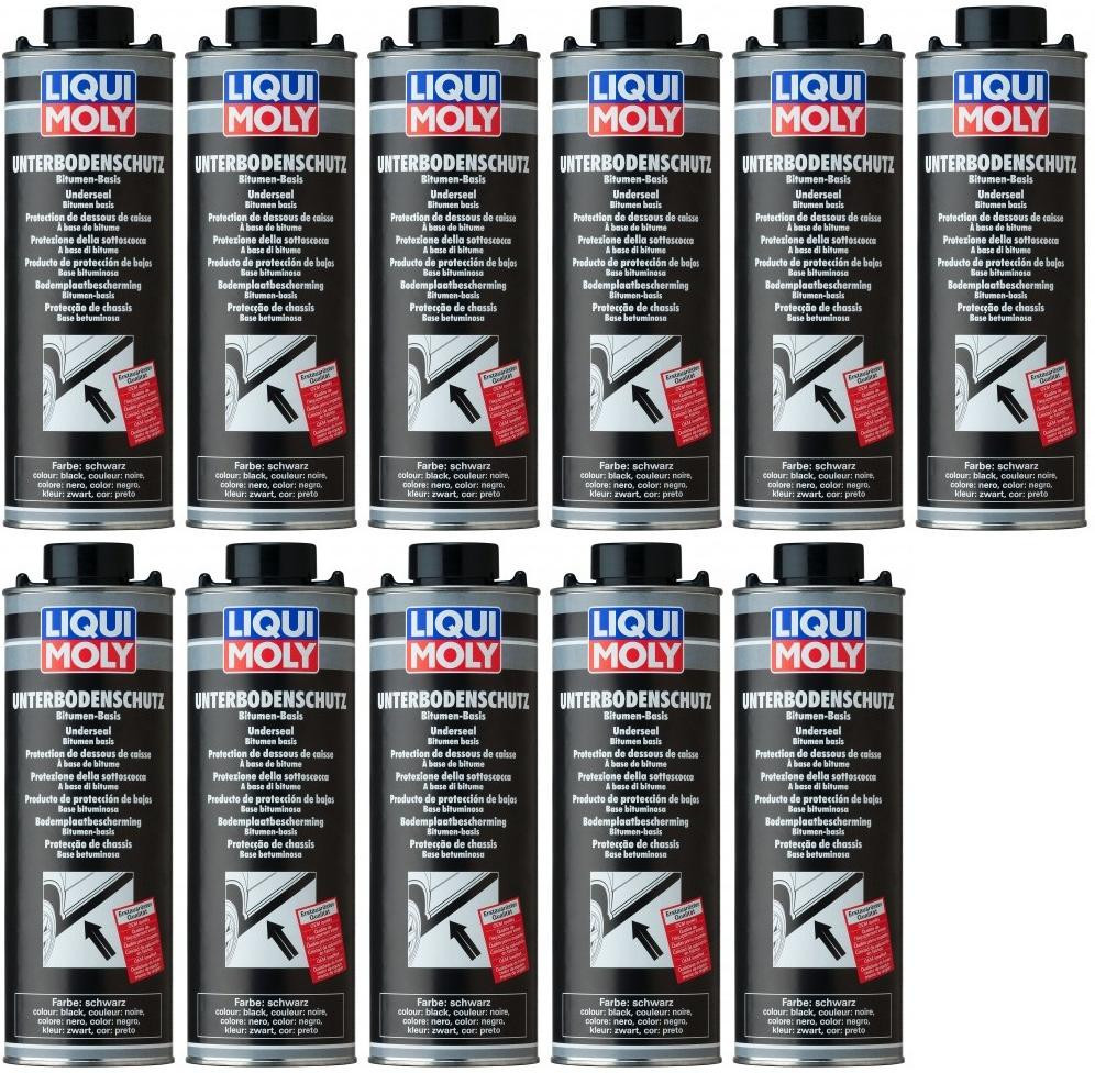 Liqui Moly 6112 Unterbodenschutz Bitumen schwarz 11x 1l = 11 Liter ...