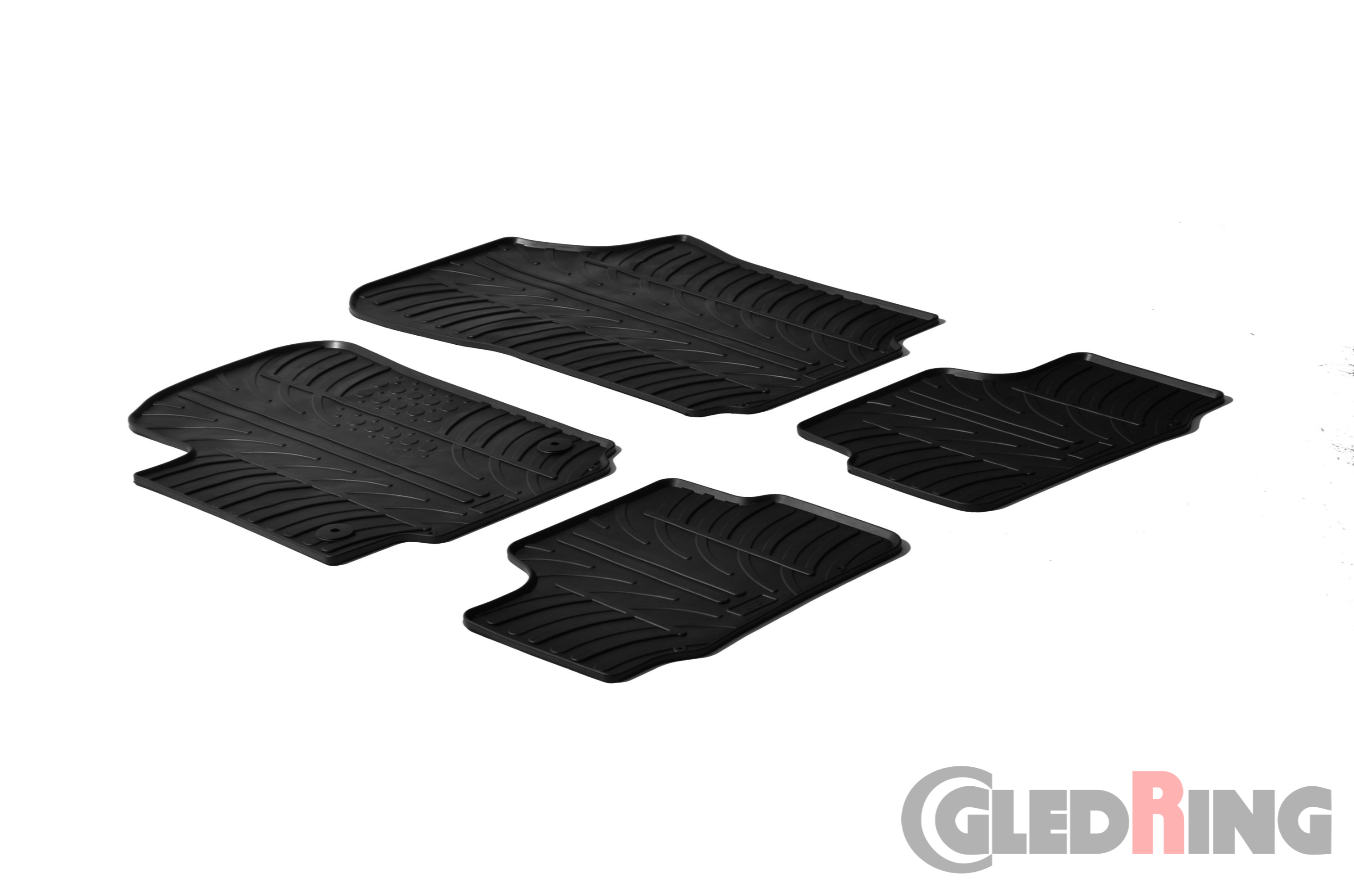 Original Gledring Passform Fußmatten Gummimatten 4 Tlg.+Fixing - Seat MII 2012-> - Zubehör ...