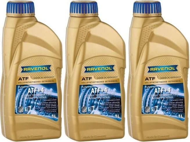 RAVENOL ATF+4 Fluid 1 Liter 3x 1l = 3 Liter - MotoroelDirekt.at