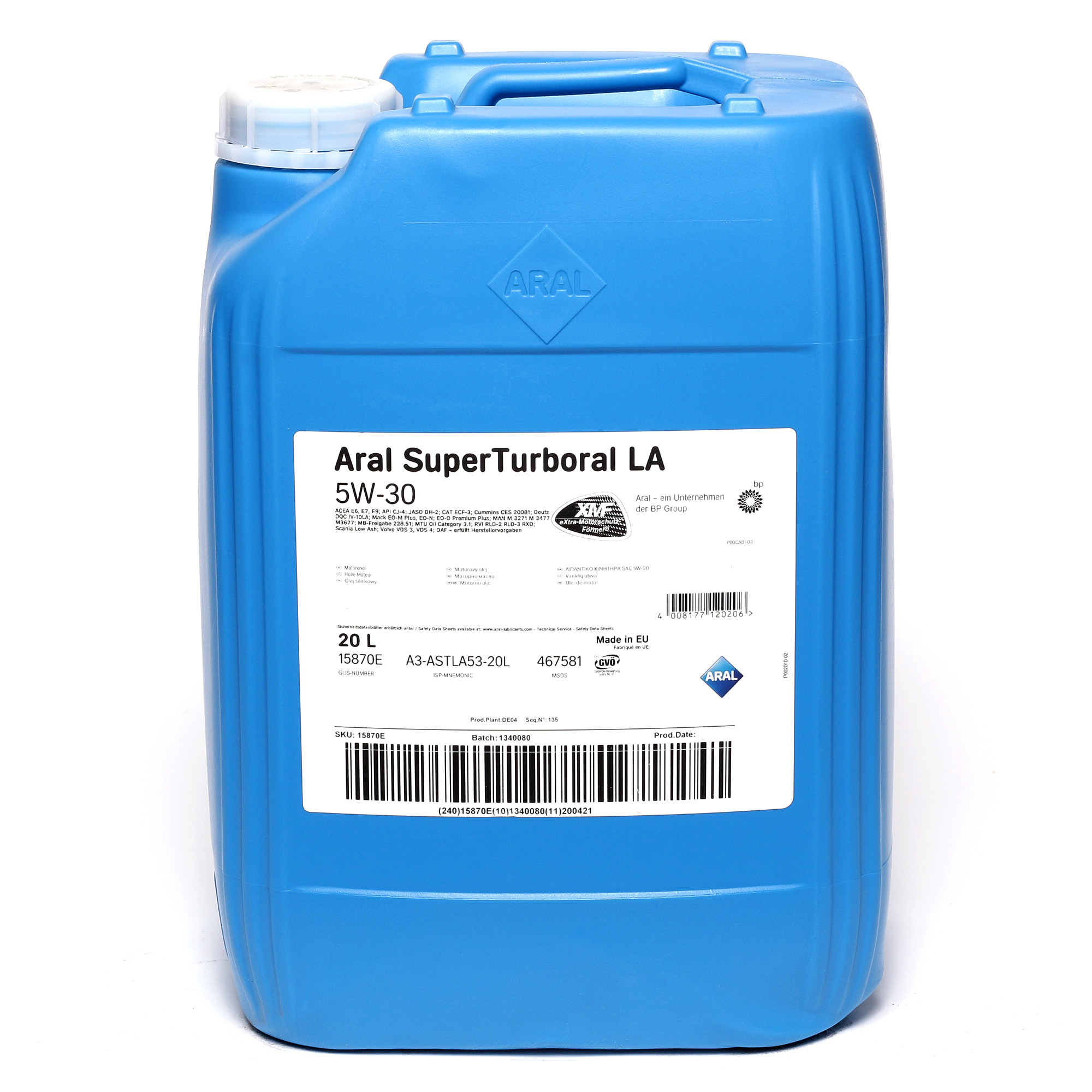 Aral SuperTurboral LA 5W-30 Motoröl 20l Kanister - SAE 5W-30 - LKW ...